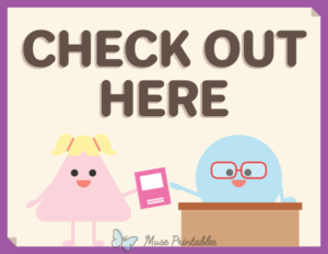 Check Out Sign Printable - Free Printable Check