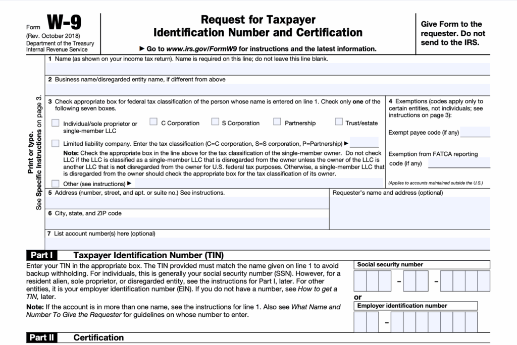 Irs Form W 9 Printable Pdf - Free Printable Check